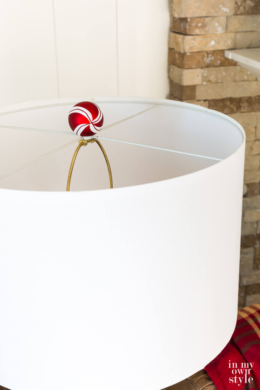 How to Make a Christmas Ornament Into a Lamp Finial - In My Own Style