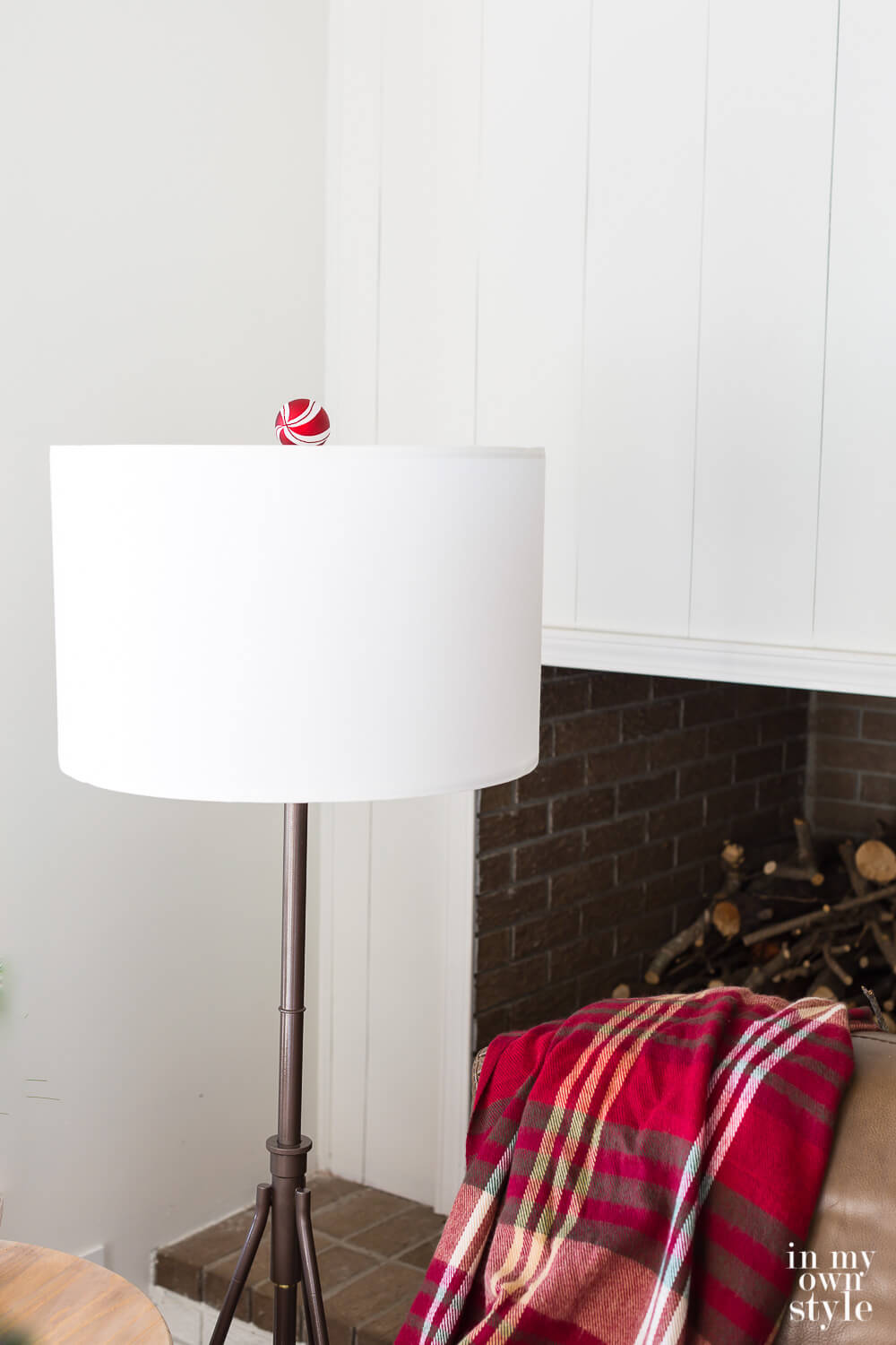 How to Make a Christmas Ornament Into a Lamp Finial - In My Own Style