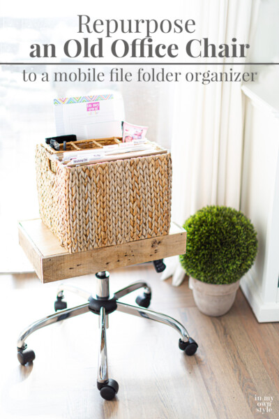 Working From Home: Creative File Storage Idea - In My Own Style