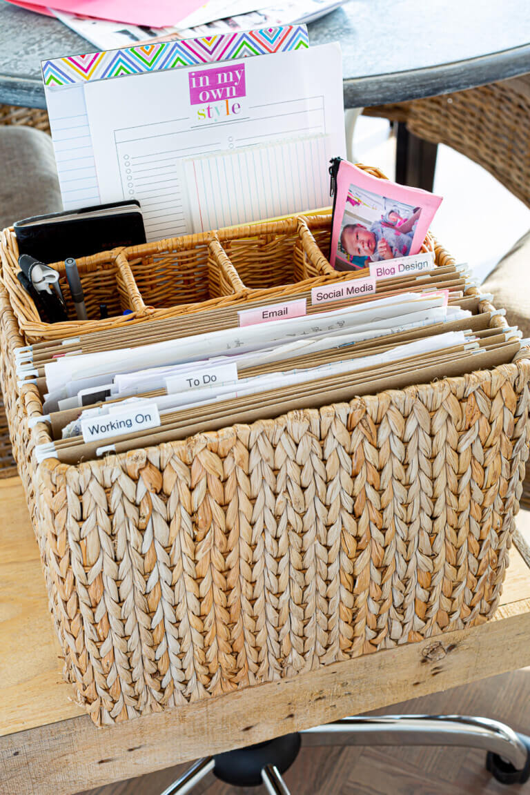Working From Home: Creative File Storage Idea - In My Own Style