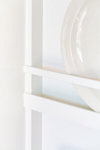 How to Make a Floor to Ceiling Plate Rack on a Wall - In My Own Style