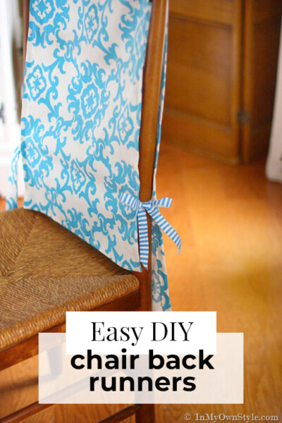 How to Make Chair Back Covers - In My Own Style
