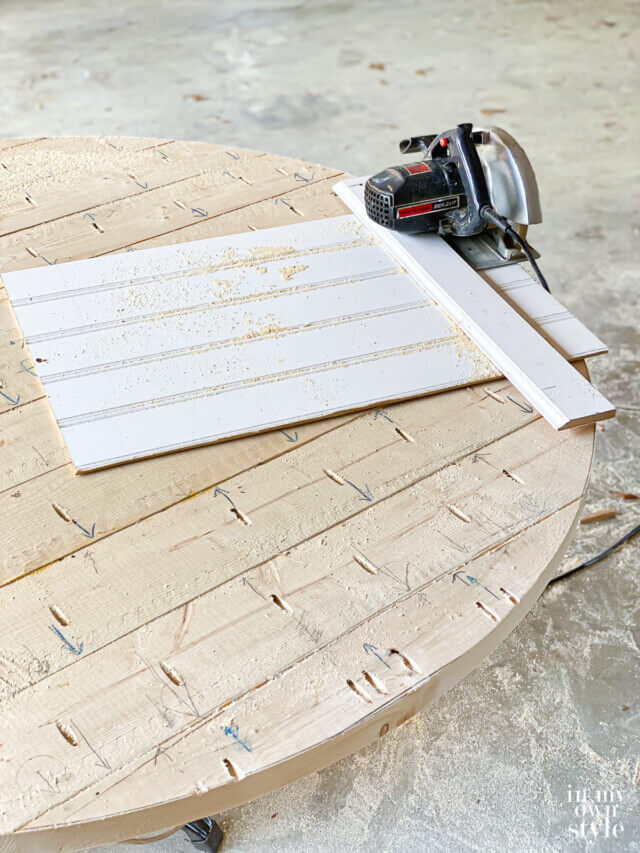 How I Made a Large Round Wood Top for My Kitchen Table - In My Own Style