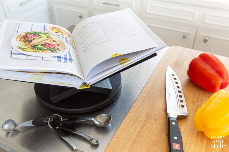 DIY: X Shape Open Book Stand that Spins - In My Own Style