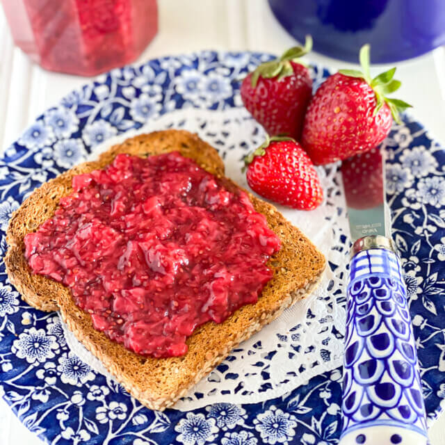 Berry Jam-No Sugar Recipe, My Kitchen Garden & Healthy Tips - WFPB - In ...