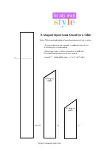 DIY: X Shape Open Book Stand that Spins - In My Own Style