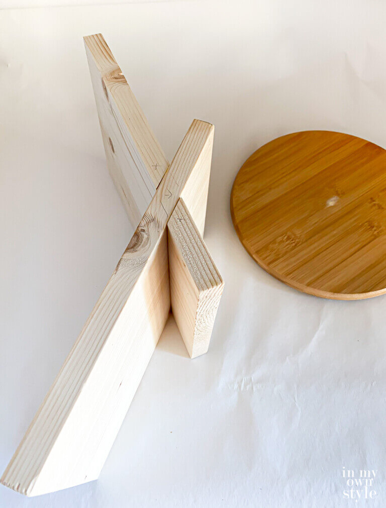 DIY: X Shape Open Book Stand that Spins - In My Own Style