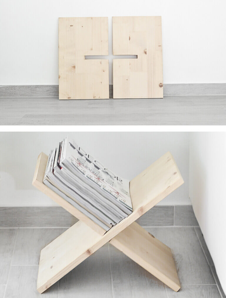 DIY: X Shape Open Book Stand that Spins - In My Own Style