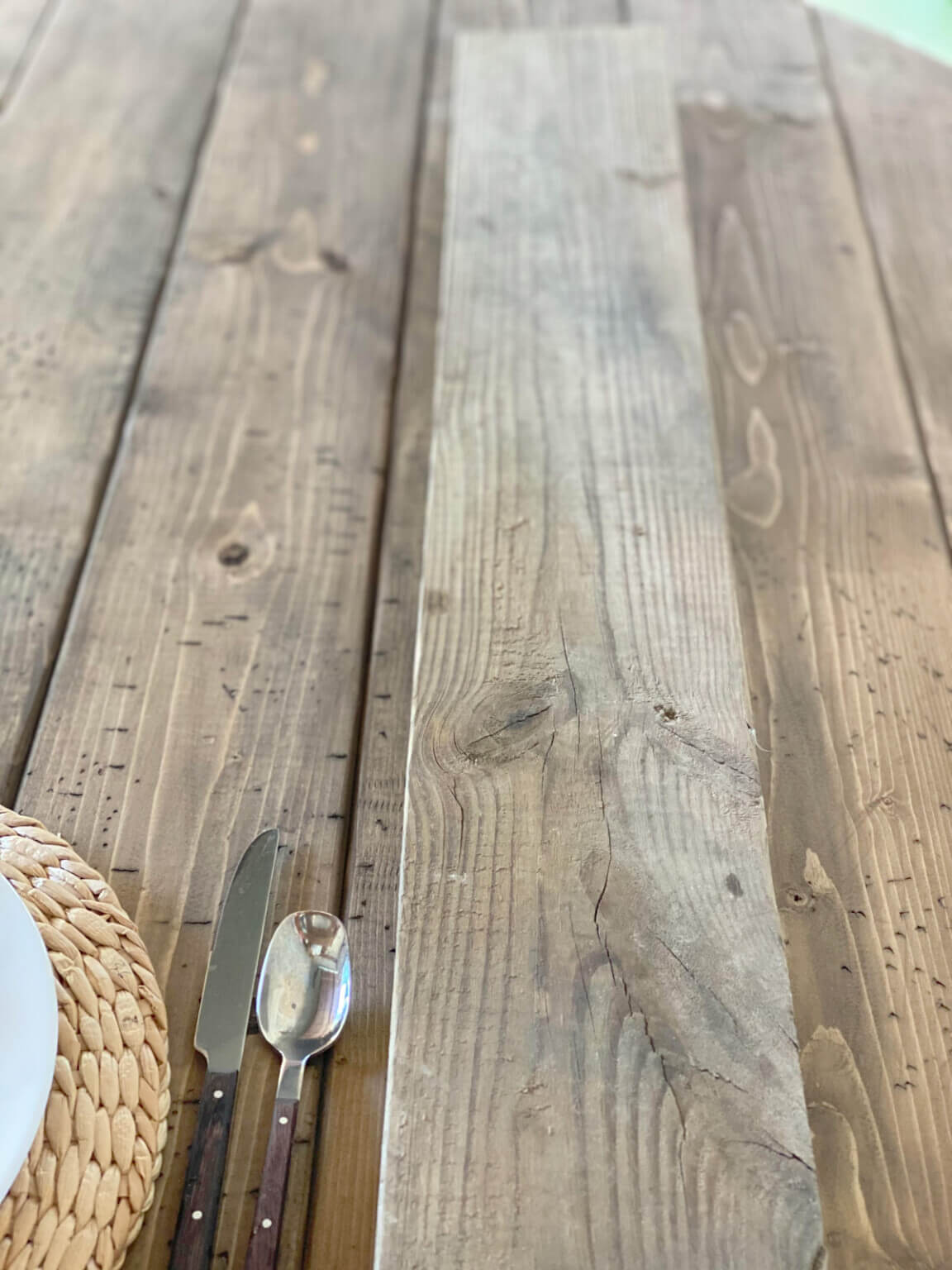 How I Made a Large Round Wood Top for My Kitchen Table - In My Own Style