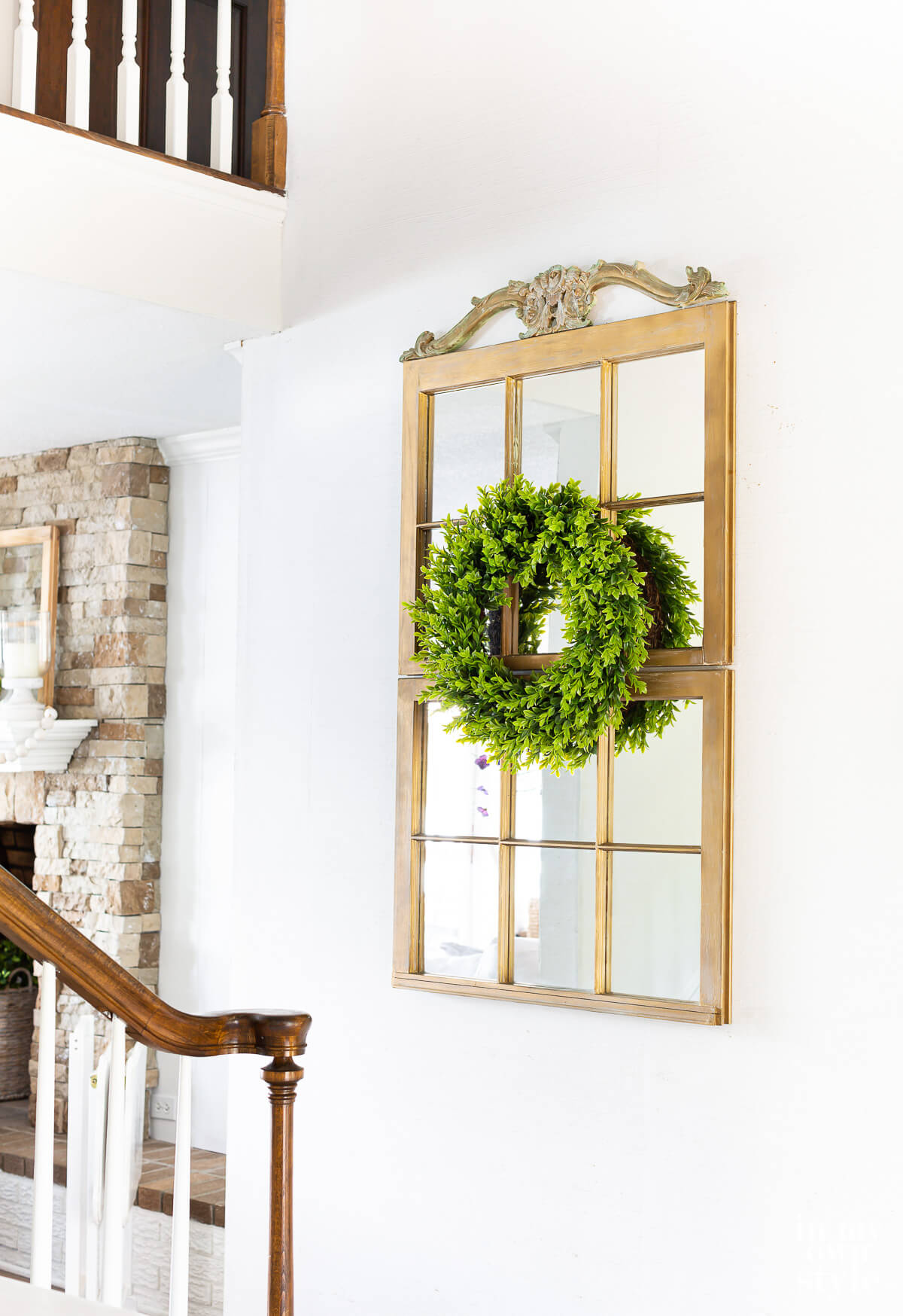 How to Make a Large Wall Mirror By Repurposing Old Window Frames - In ...