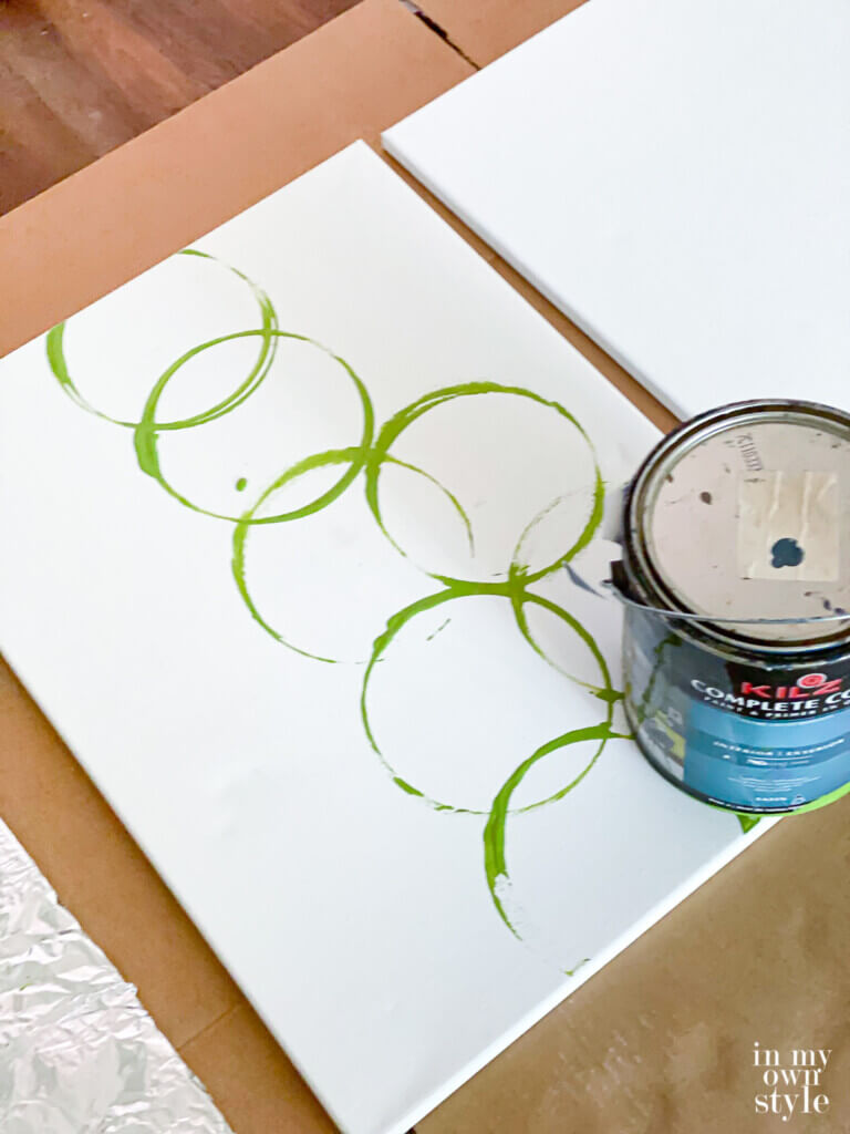 DIY Modern Wall Art Painting on Canvas - In My Own Style