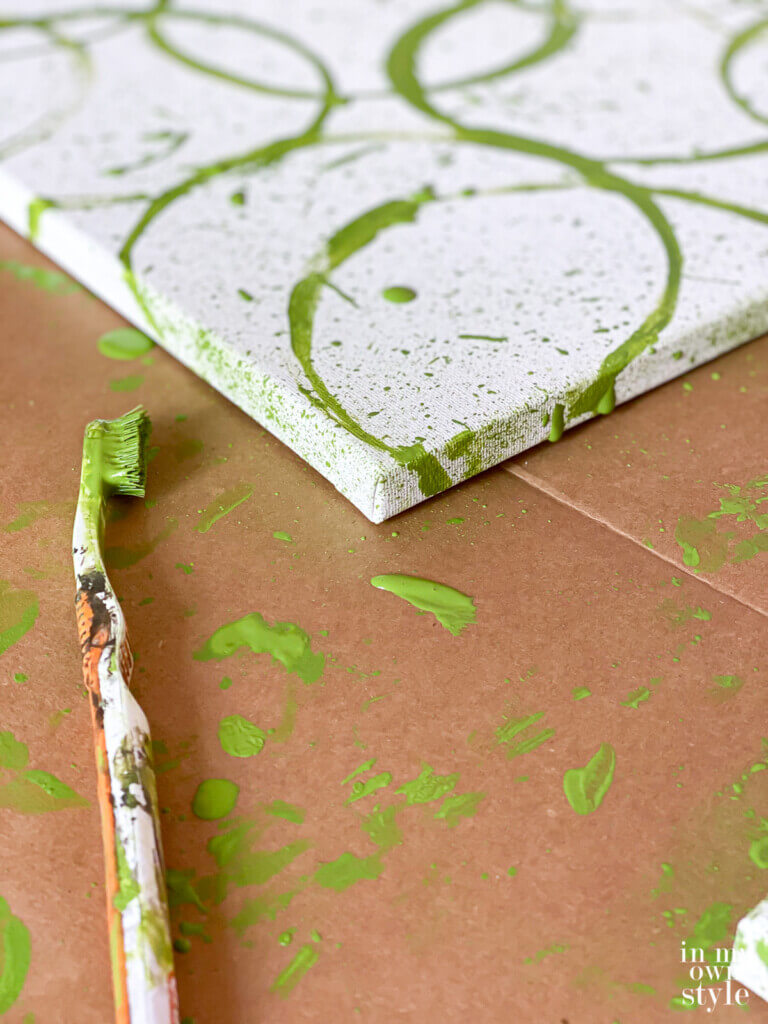 DIY Modern Wall Art Painting on Canvas - In My Own Style