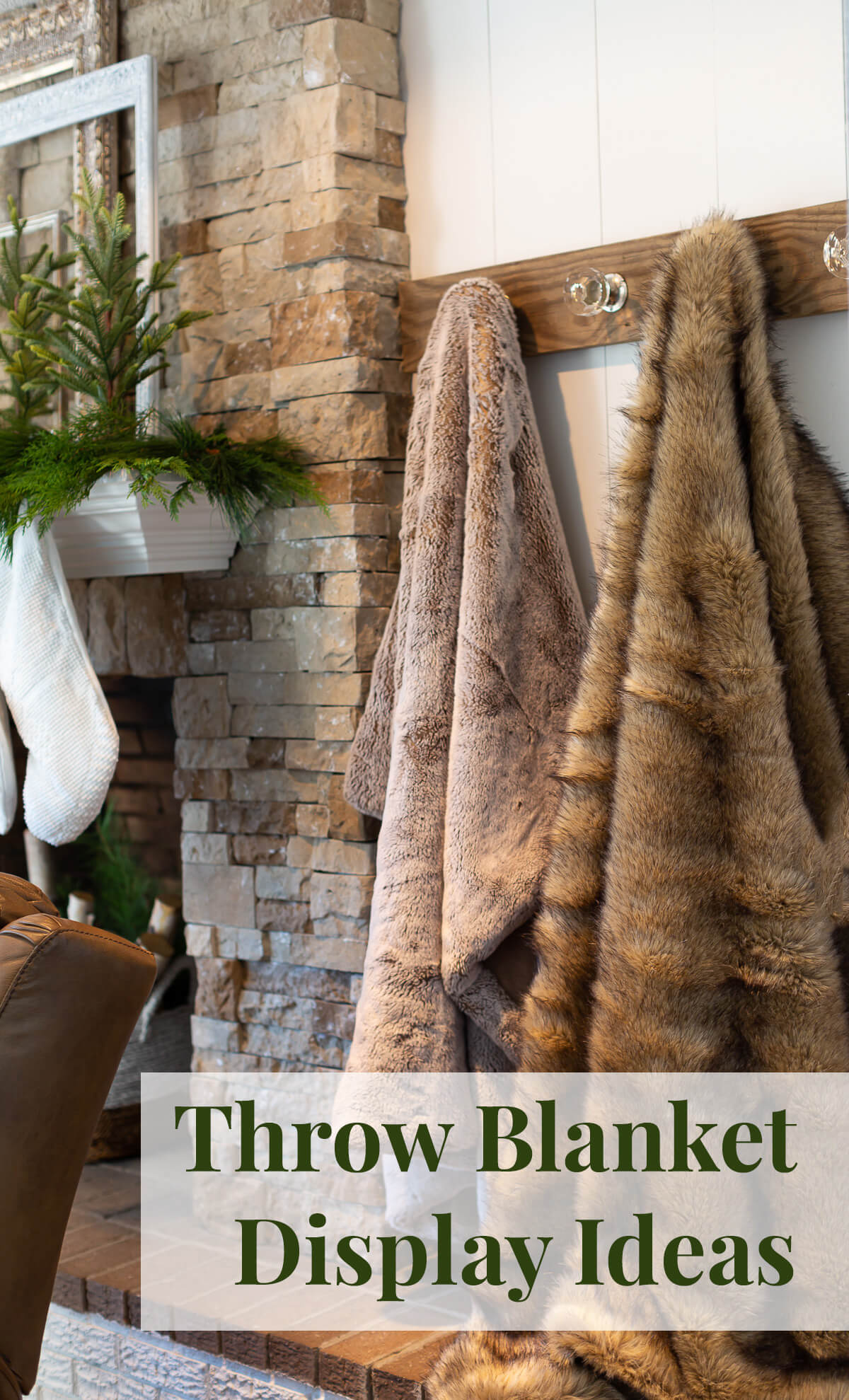 Throw Blanket Holder for Living Room Wall - In My Own Style