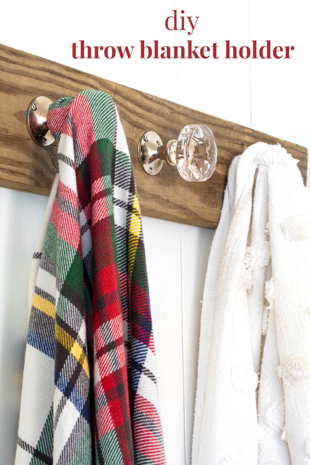 Throw Blanket Holder for Living Room Wall - In My Own Style