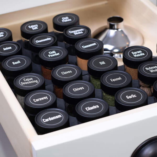 How to Set Up a Spice Drawer So It Stays Organized - In My Own Style