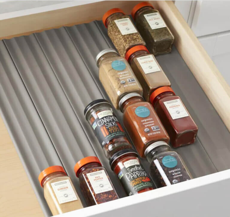 How to Set Up a Spice Drawer So It Stays Organized - In My Own Style