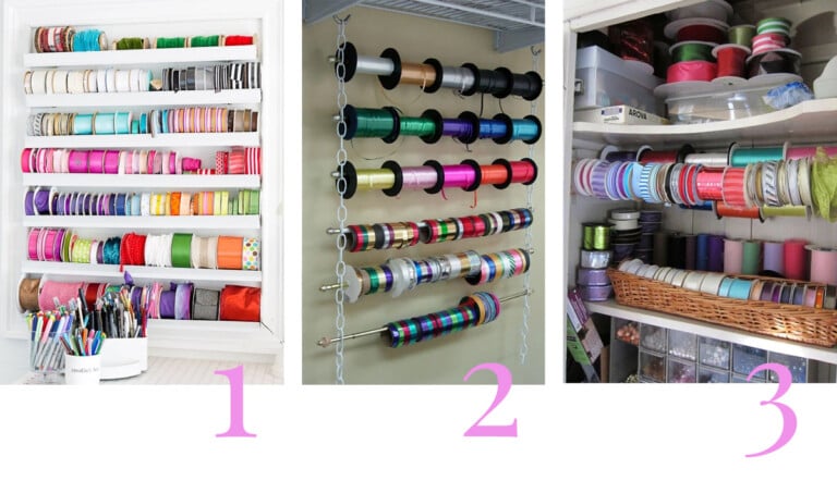 Ribbon Storage Ideas That Will Keep Your Rolls of Ribbon Organized For ...