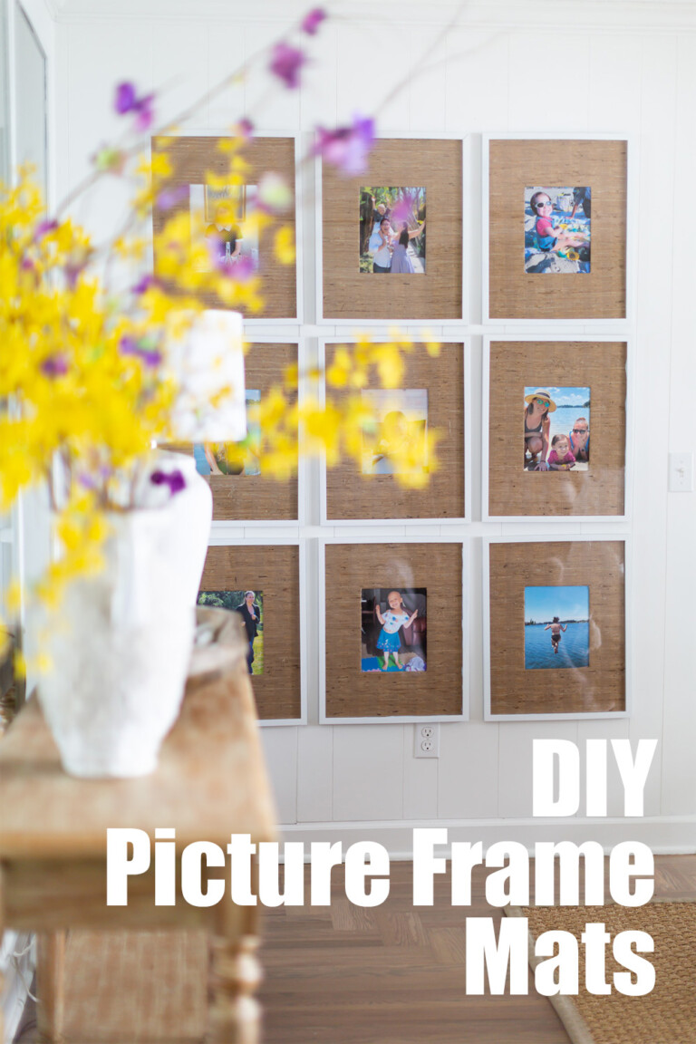 DIY Picture Frame Mats Using Wallpaper - In My Own Style