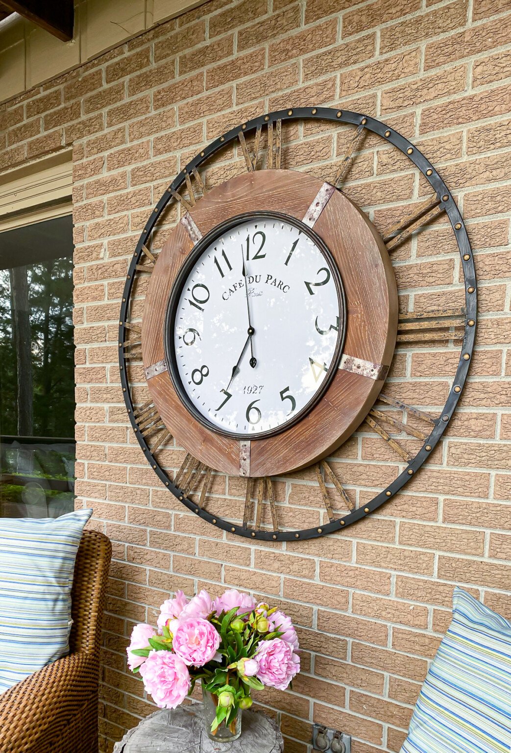Large Outdoor Wall Clocks for Decks, Porches and Patios - In My Own Style