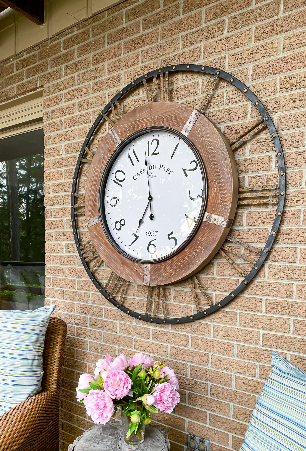 Large Outdoor Wall Clocks for Decks, Porches and Patios - In My Own Style