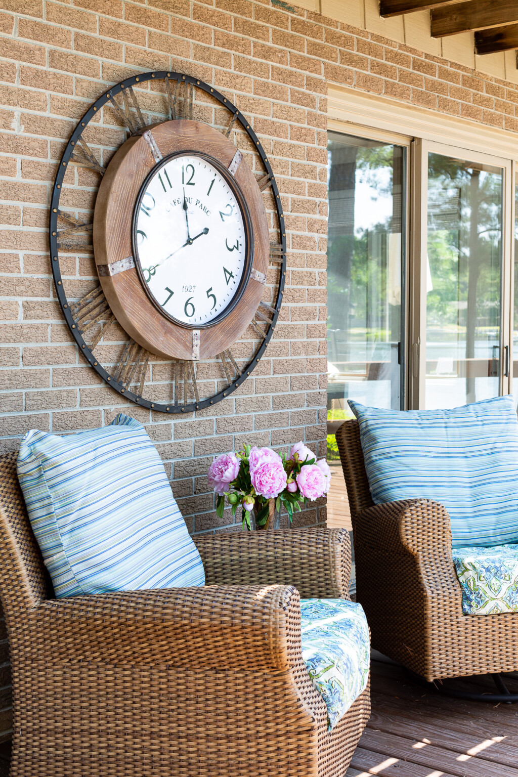 Large Outdoor Wall Clocks for Decks, Porches and Patios - In My Own Style