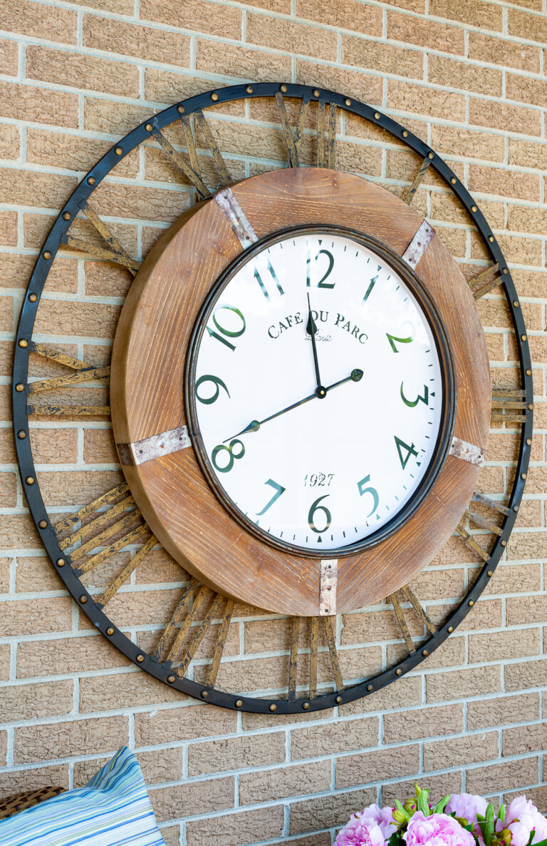 Large Outdoor Wall Clocks for Decks, Porches and Patios - In My Own Style