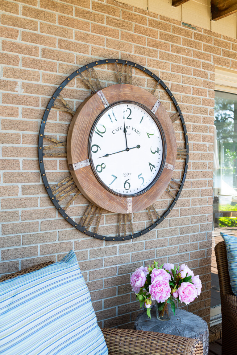 Large Outdoor Wall Clocks for Decks, Porches and Patios - In My Own Style
