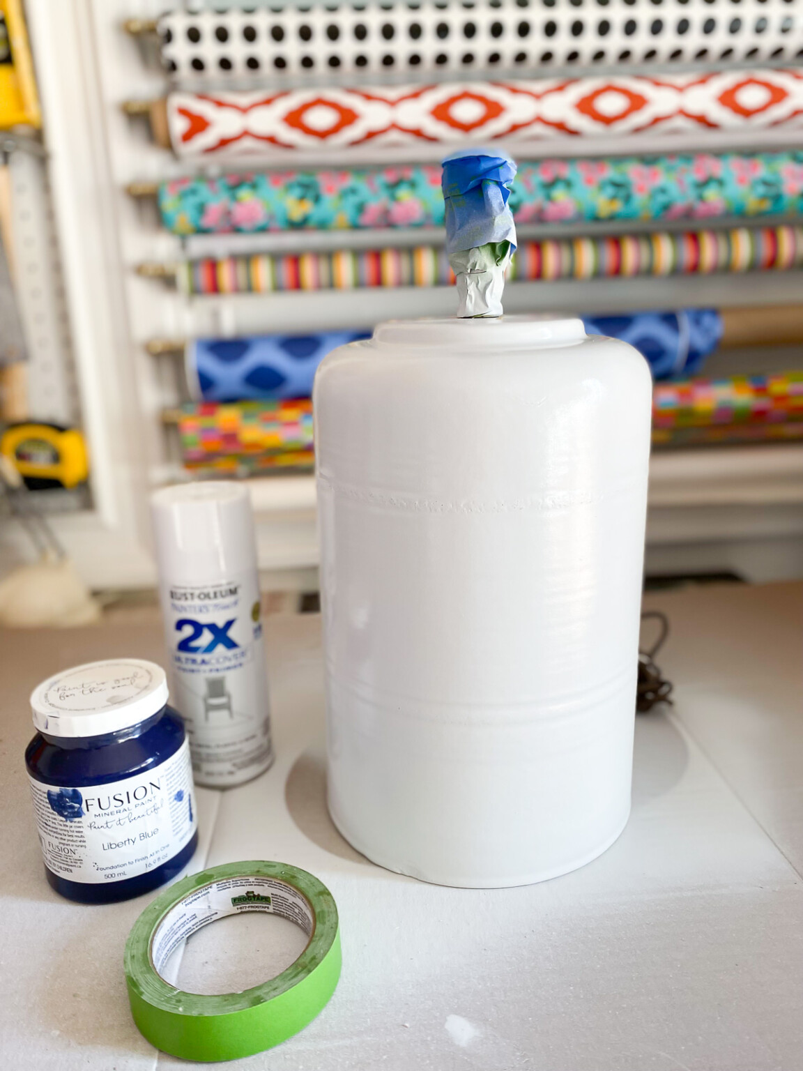 Spray Painting a Lamp In Designer Style - In My Own Style