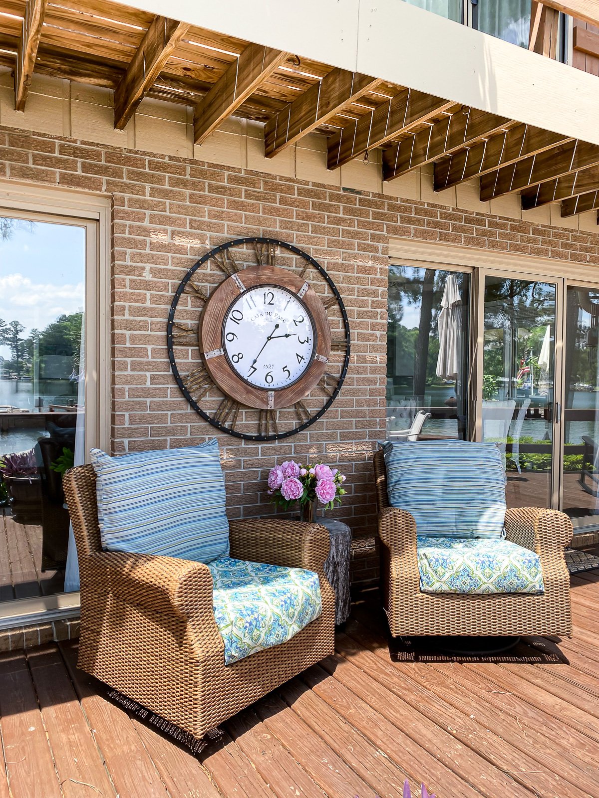 Large Outdoor Wall Clocks for Decks, Porches and Patios - In My Own Style
