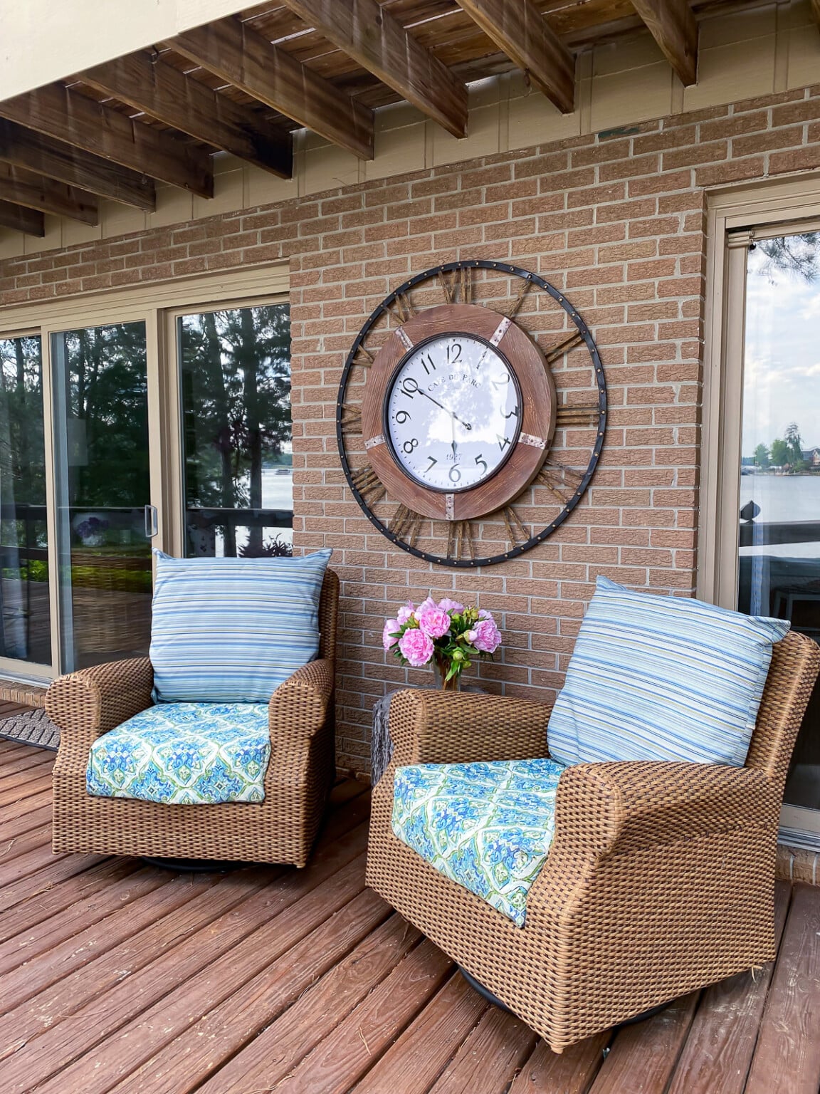 Large Outdoor Wall Clocks for Decks, Porches and Patios - In My Own Style