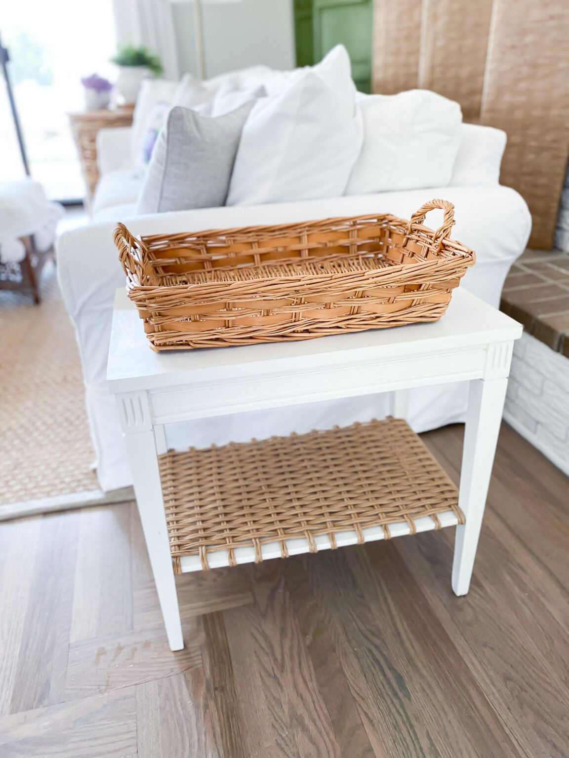 Designer Inspired Two Tier End Table Makeover - In My Own Style