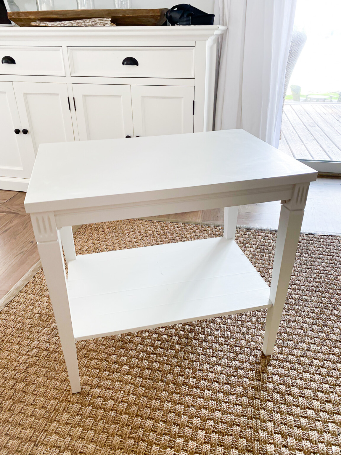 Designer Inspired Two Tier End Table Makeover - In My Own Style