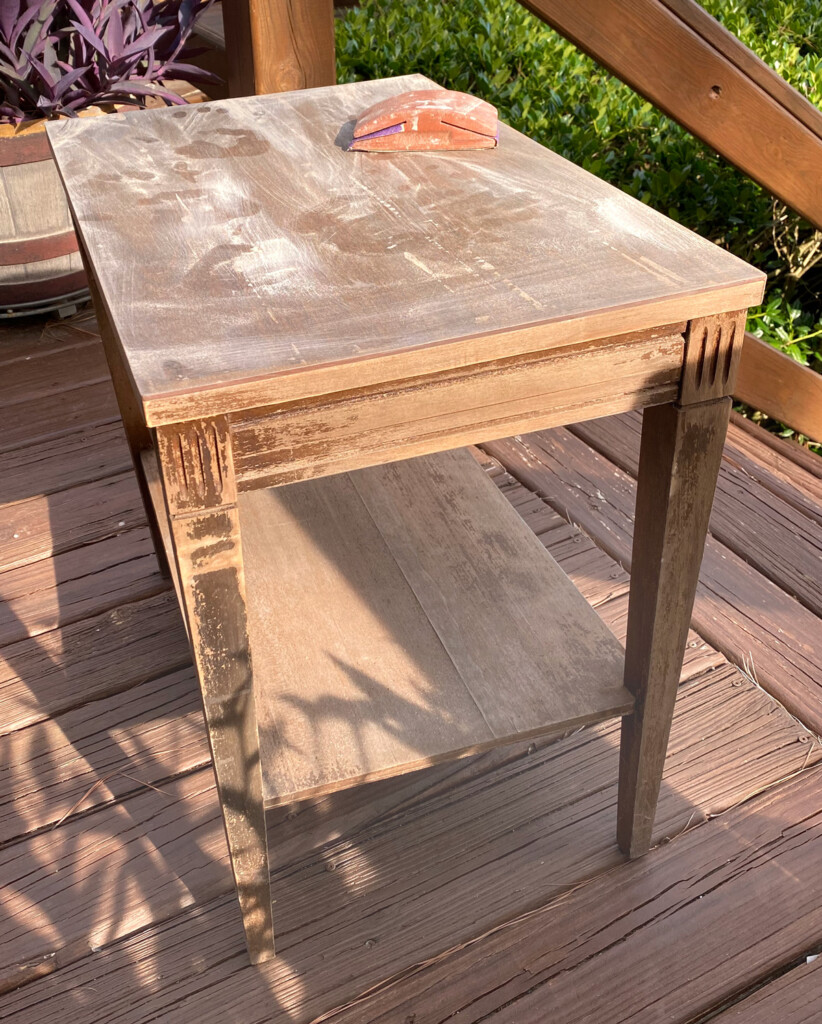 Designer Inspired Two Tier End Table Makeover - In My Own Style