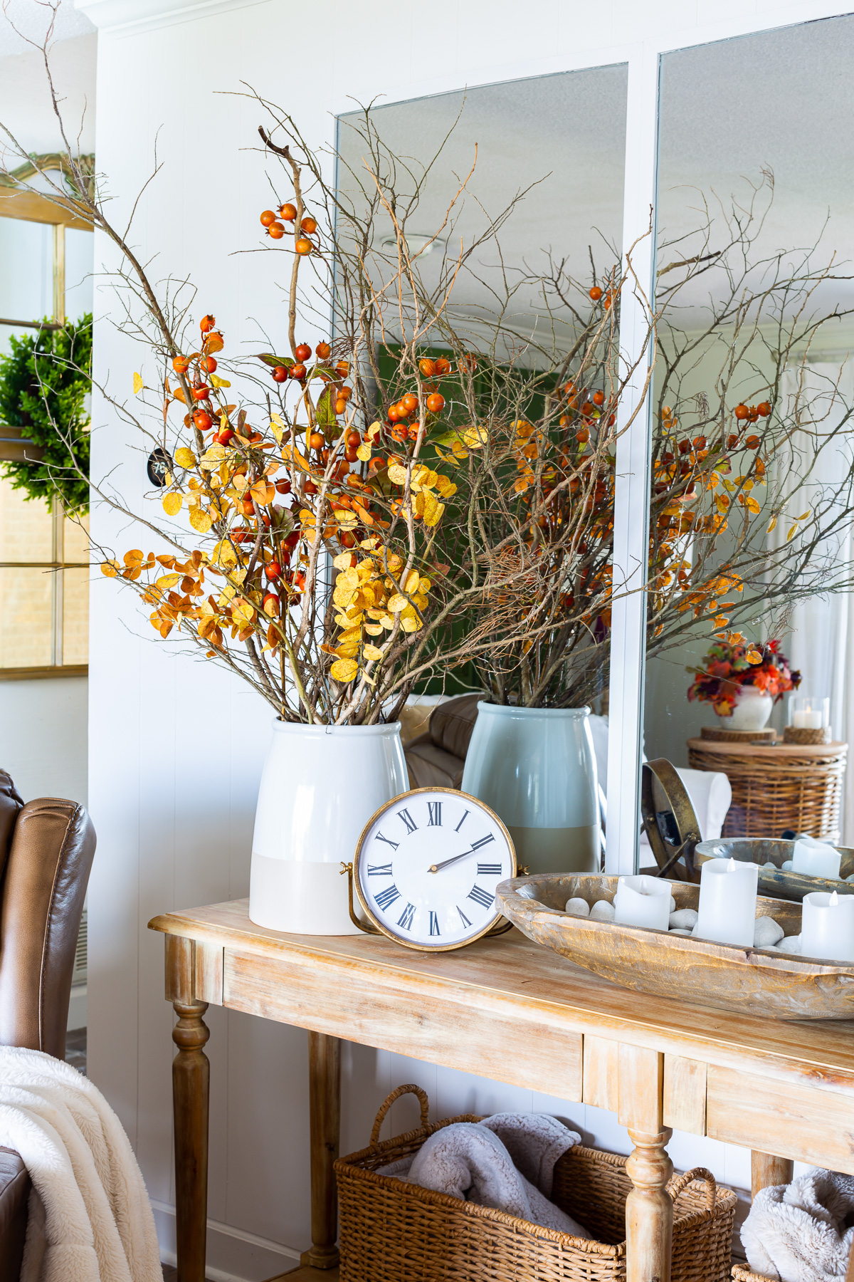 Adding Fall Color to the Living Room - In My Own Style