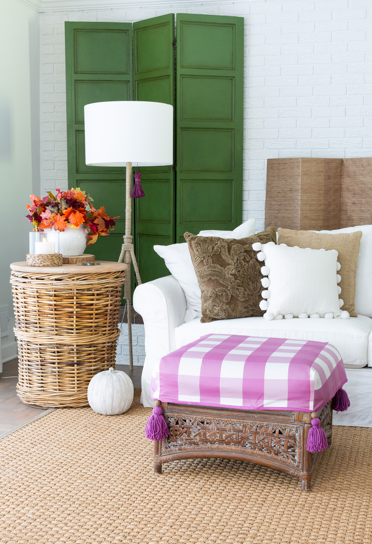 Adding Fall Color to the Living Room - In My Own Style