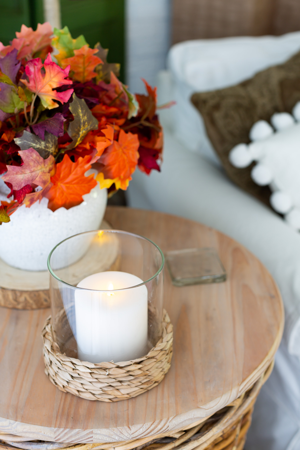 Adding Fall Color to the Living Room - In My Own Style