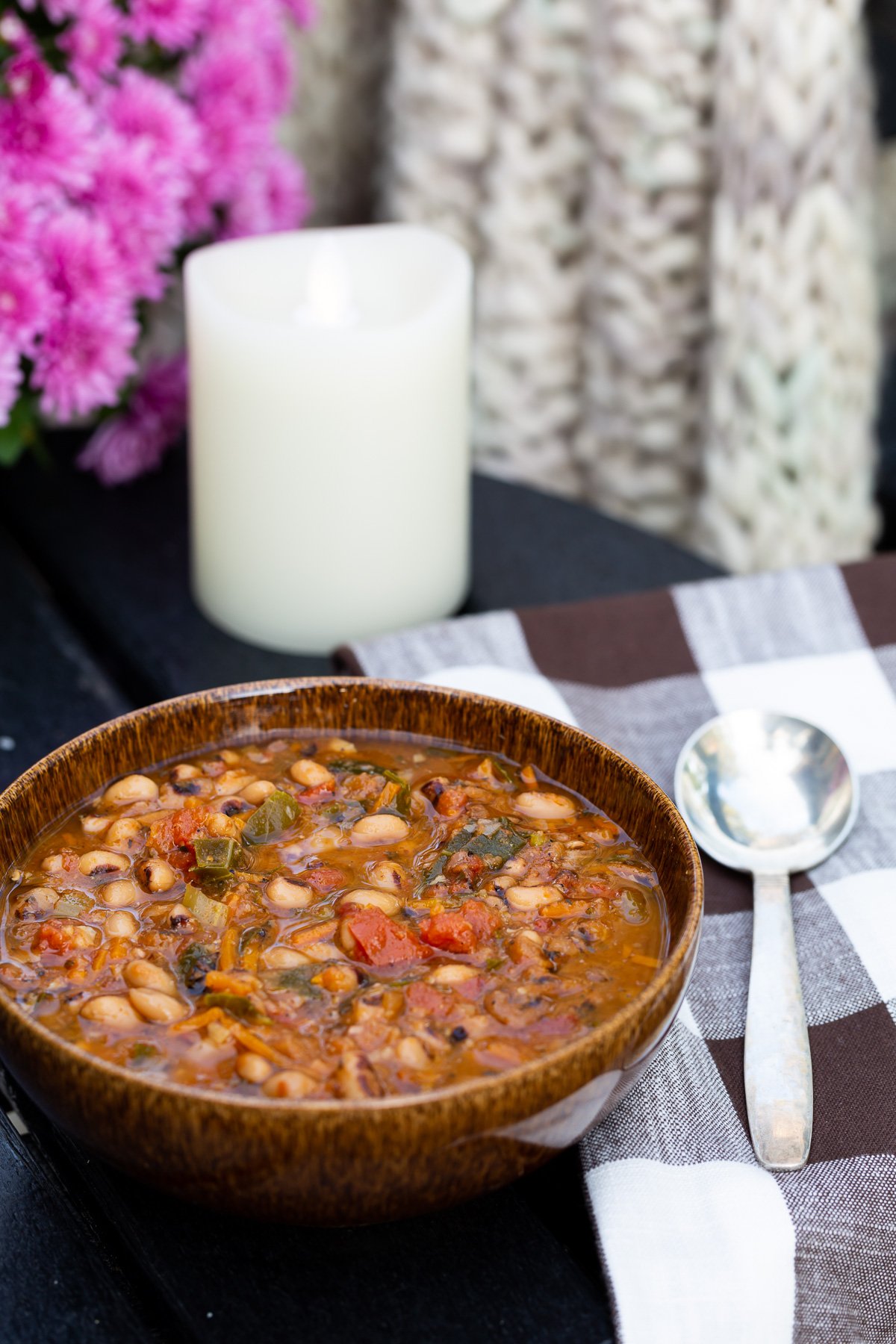 Autumn Beans & Greens Soup Recipe - In My Own Style