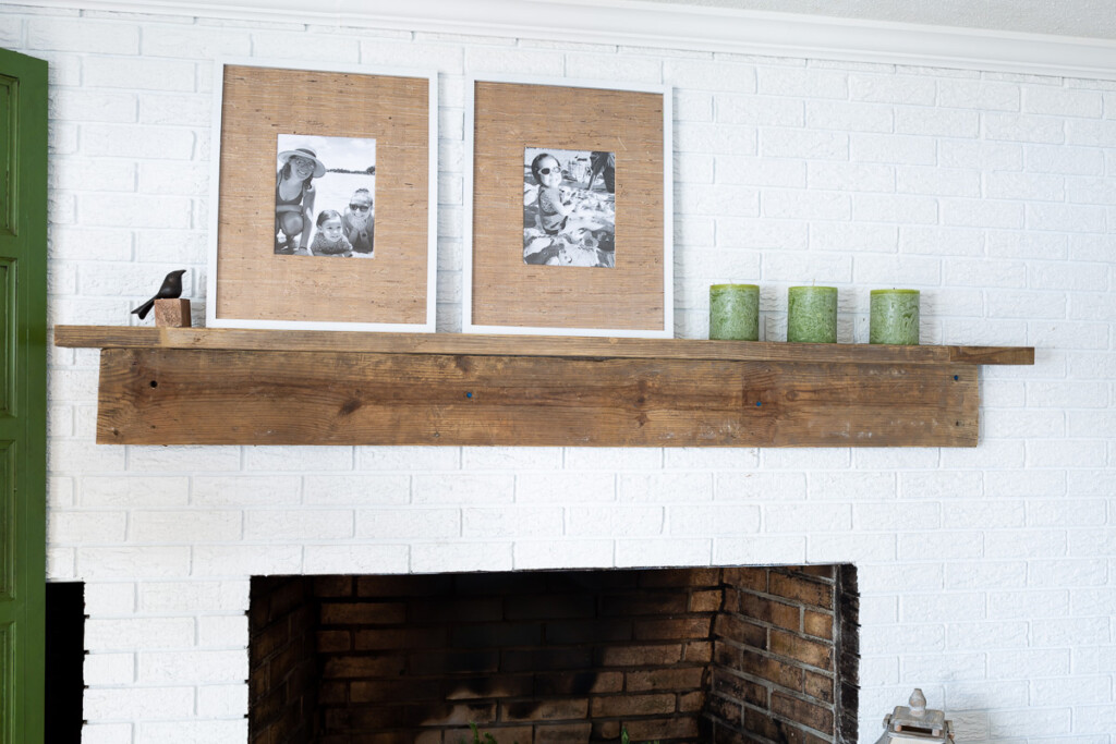 The Easiest DIY Fireplace Mantel - In My Own Style