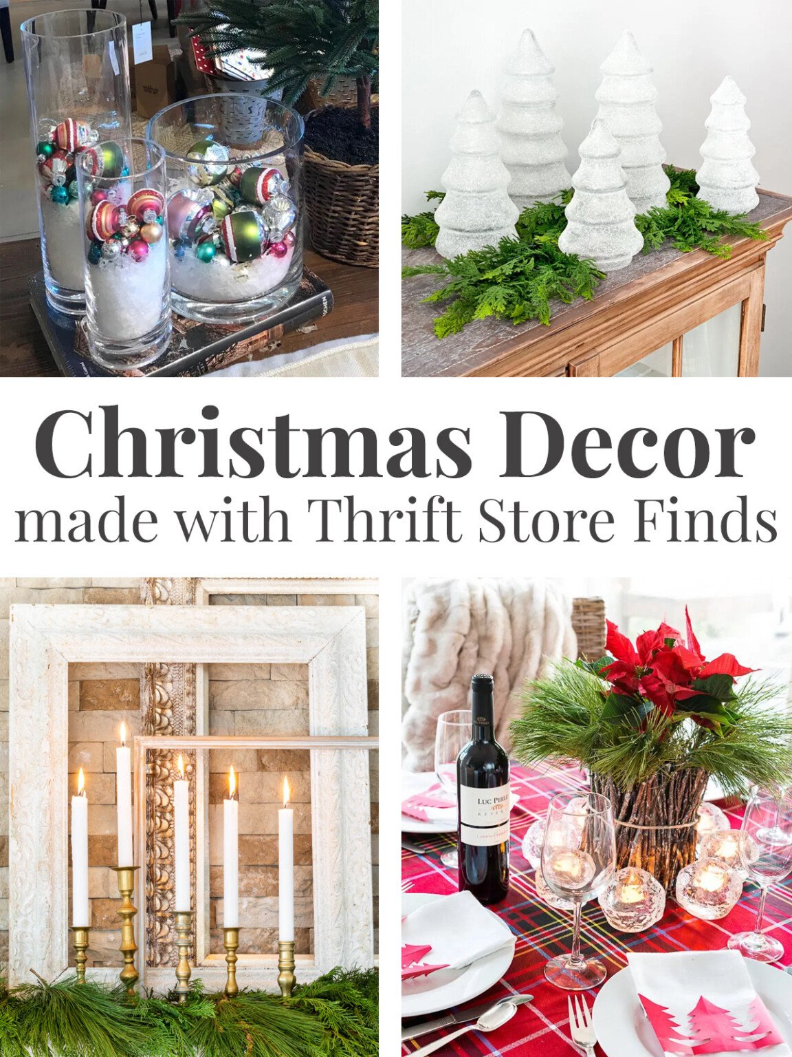 23 Christmas Decorating Ideas With Thrift Store Finds - In My Own Style