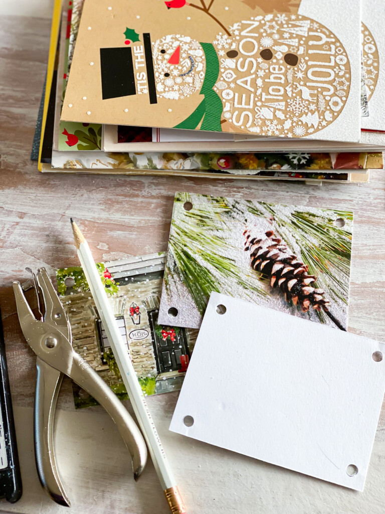 Christmas Card Votive Candle Accent - In My Own Style