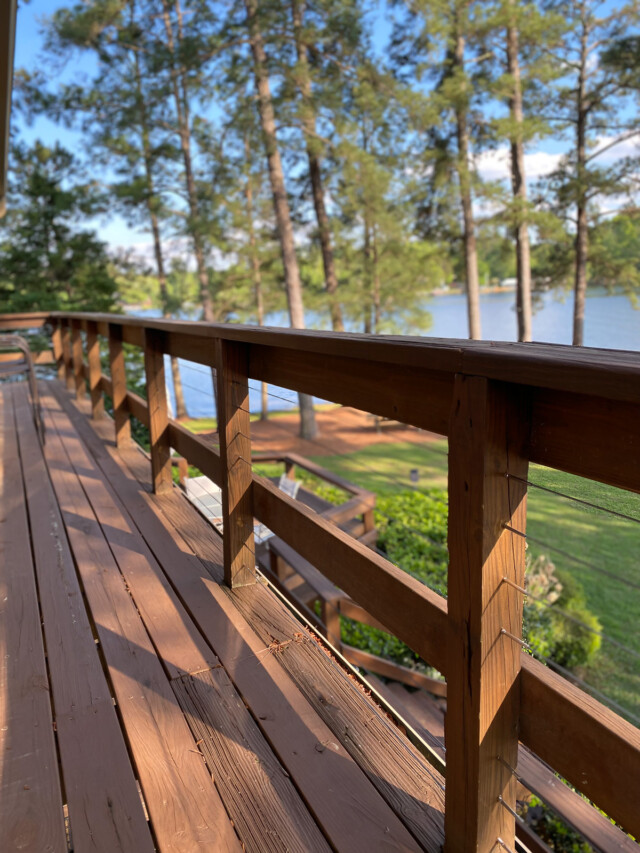 DIY Cable Railing On Front Porch and Deck - In My Own Style