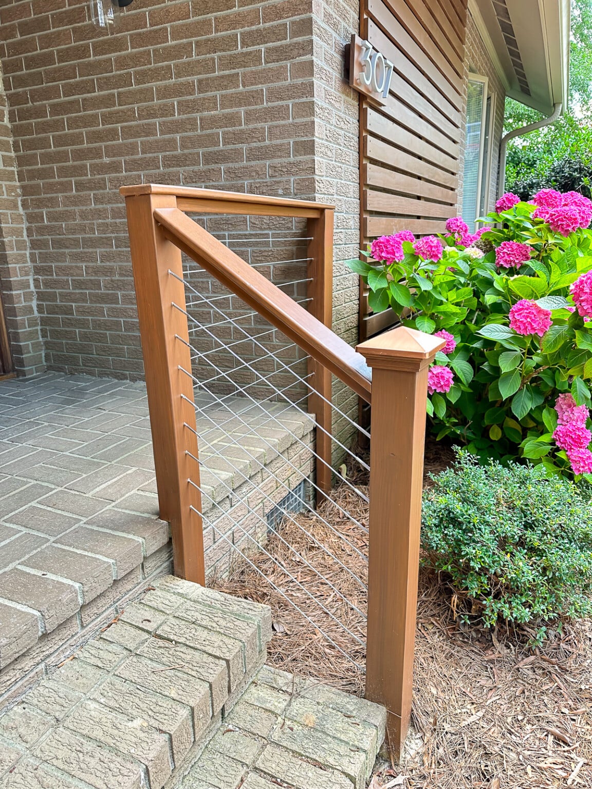 DIY Cable Railing On Front Porch and Deck - In My Own Style