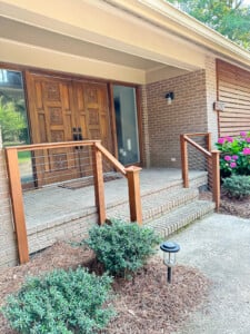DIY Cable Railing On Front Porch and Deck - In My Own Style