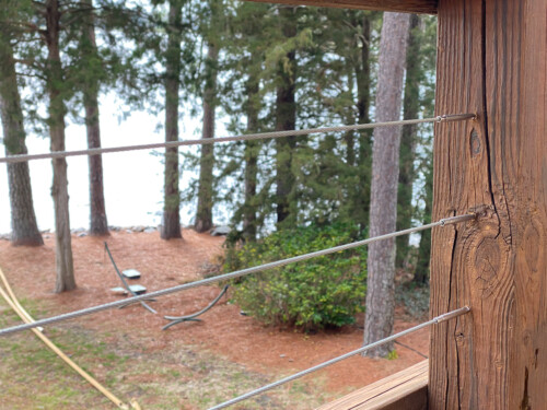 DIY Cable Railing On Front Porch and Deck - In My Own Style