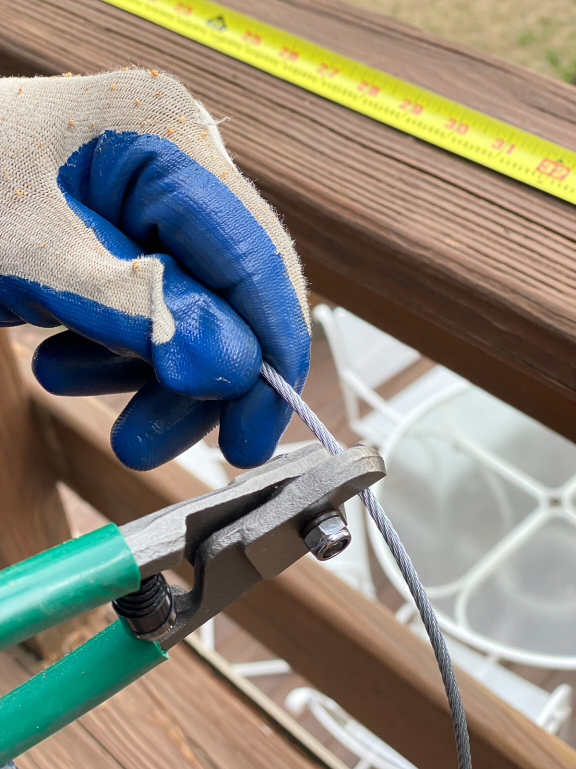 DIY Cable Railing On Front Porch and Deck - In My Own Style