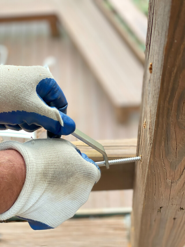 DIY Cable Railing On Front Porch and Deck - In My Own Style