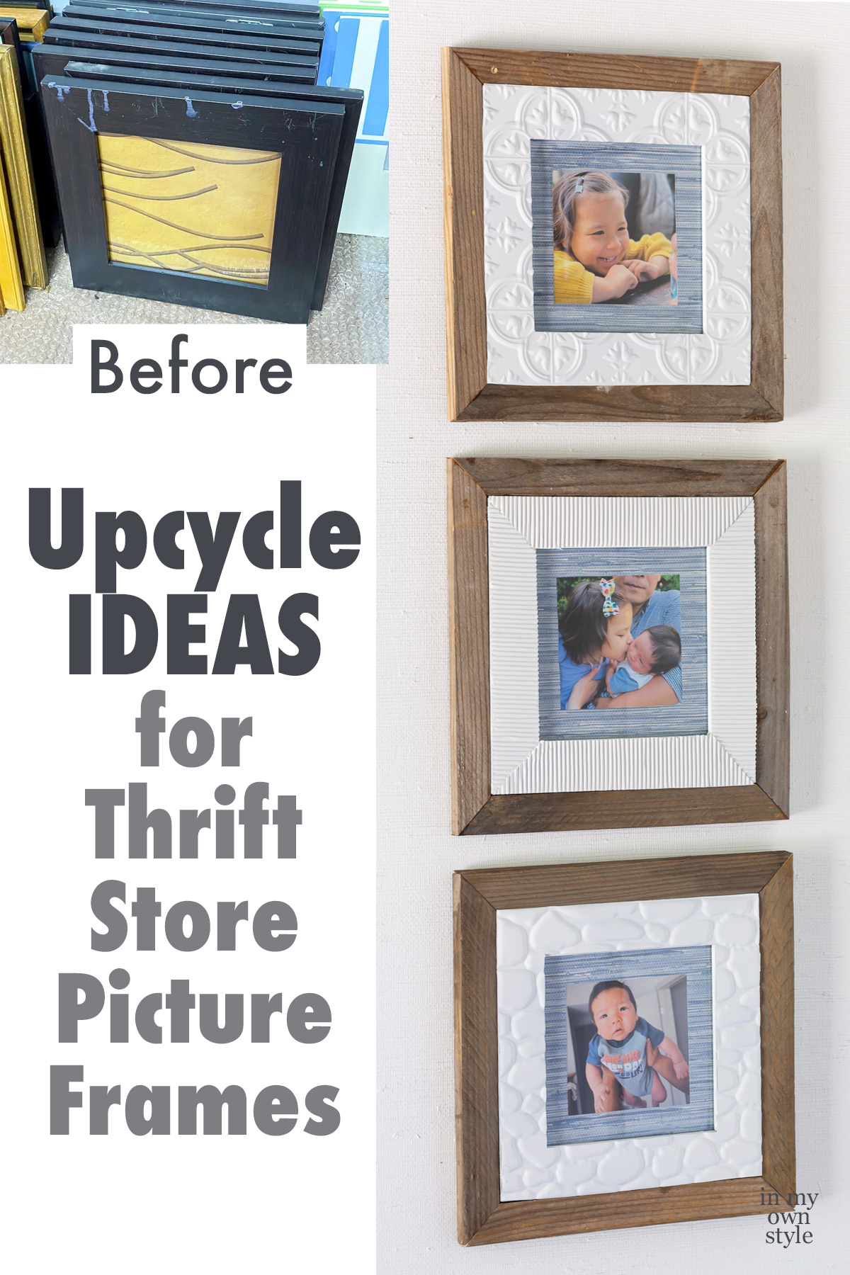 Upcycled Picture Frames - Decorating Ideas - In My Own Style