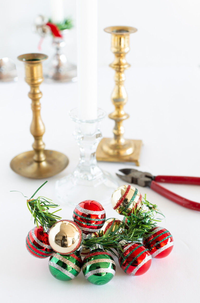 Easy to Make Christmas Taper Candle Rings - In My Own Style