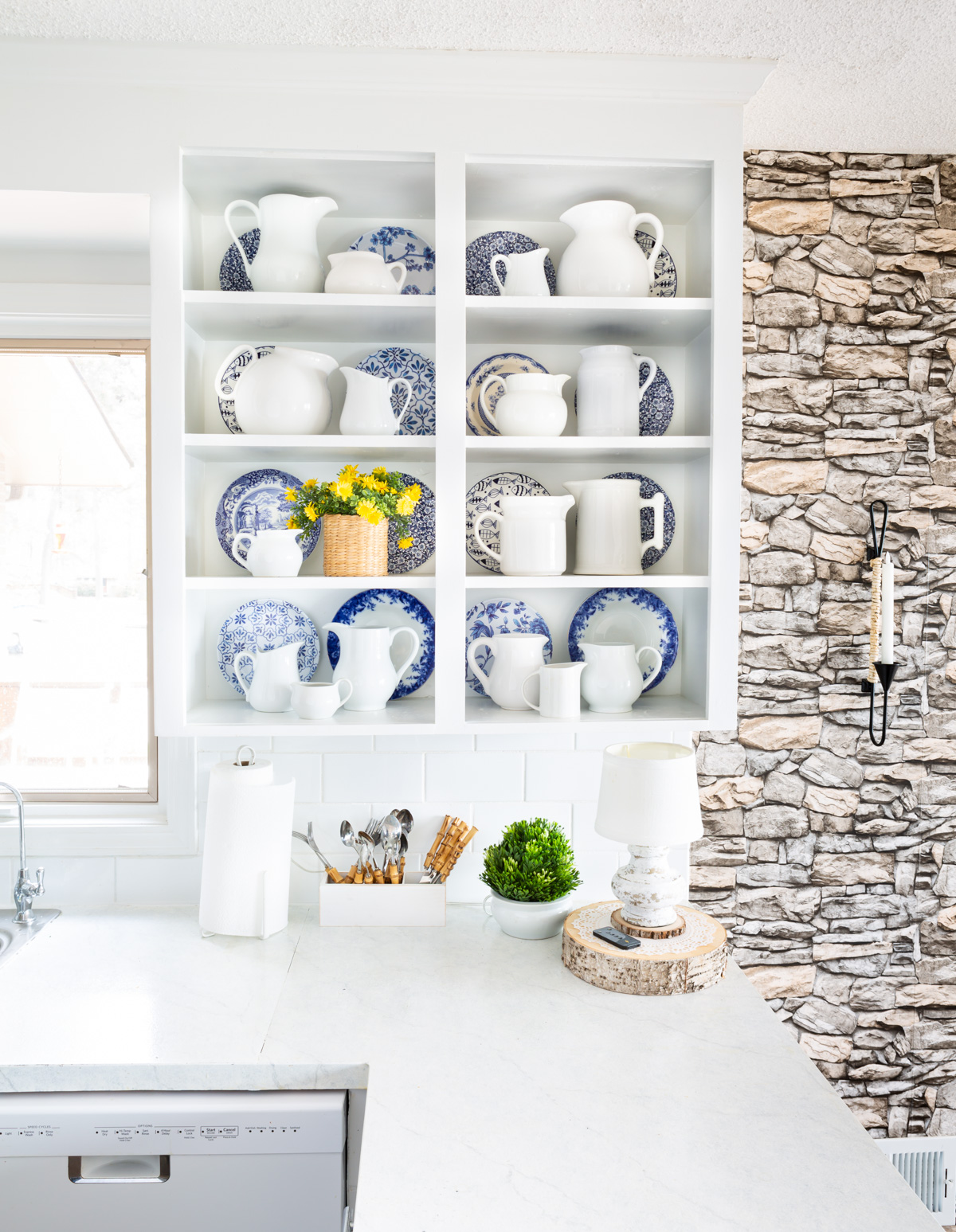 Decorating for Spring in My Kitchen - In My Own Style