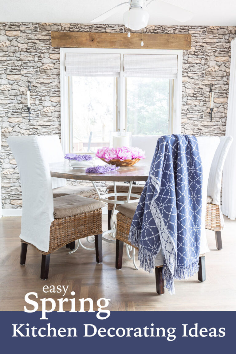 Decorating for Spring in My Kitchen - In My Own Style